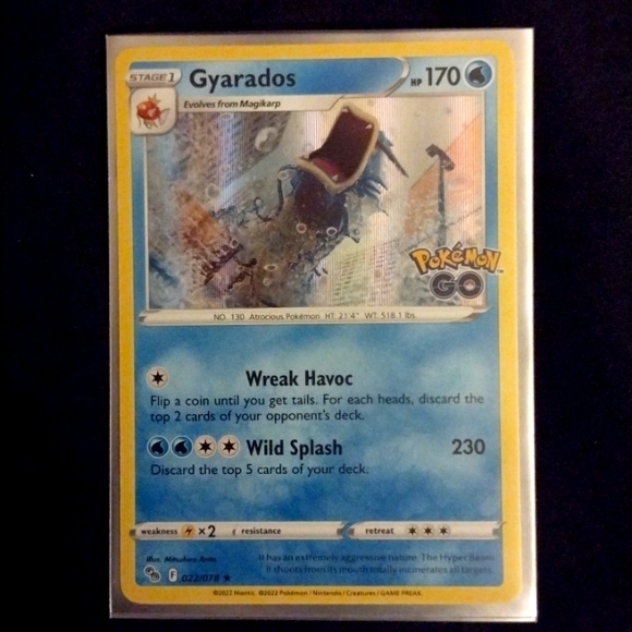Pokemon | Toys | Pokemon 222 Pokemon Go Gyardos2278 Holographic Card ...
